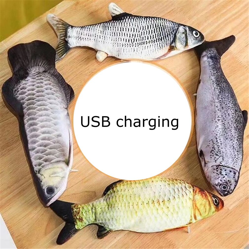 Kat Elektrische Oplaadbare Kwispelende Vis Realist... – Grandado