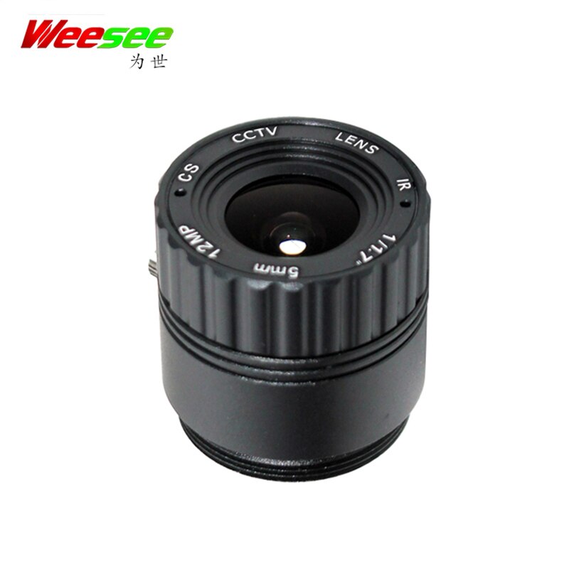 WS 5mm 12MP HD CCTV lens CS mount F1.4 1/2.5" Came... – Grandado