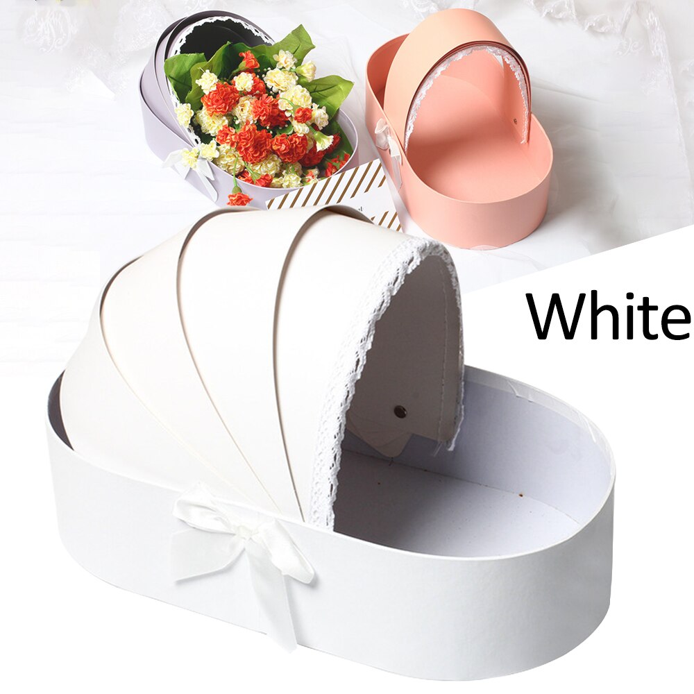 Cradle Flower Box Rose Flower Arrangement Basket B... – Grandado