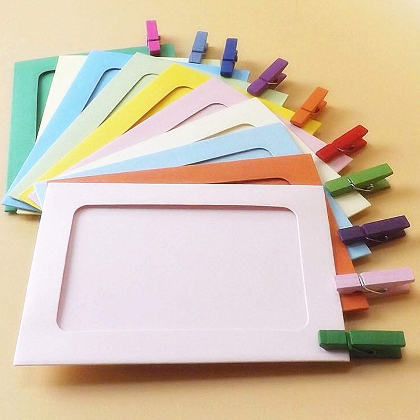 10pcs/set Colorful Paper Photo Frame 7inch Multi C... – Grandado