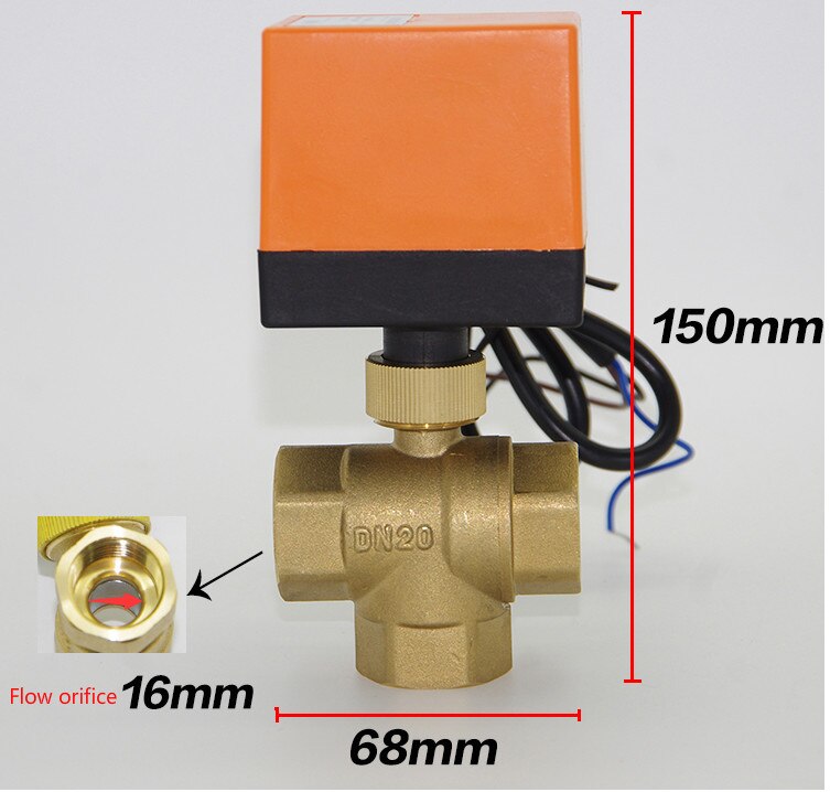 Vanne motorisée 3 voies | Vanne électrique à bille... – Grandado