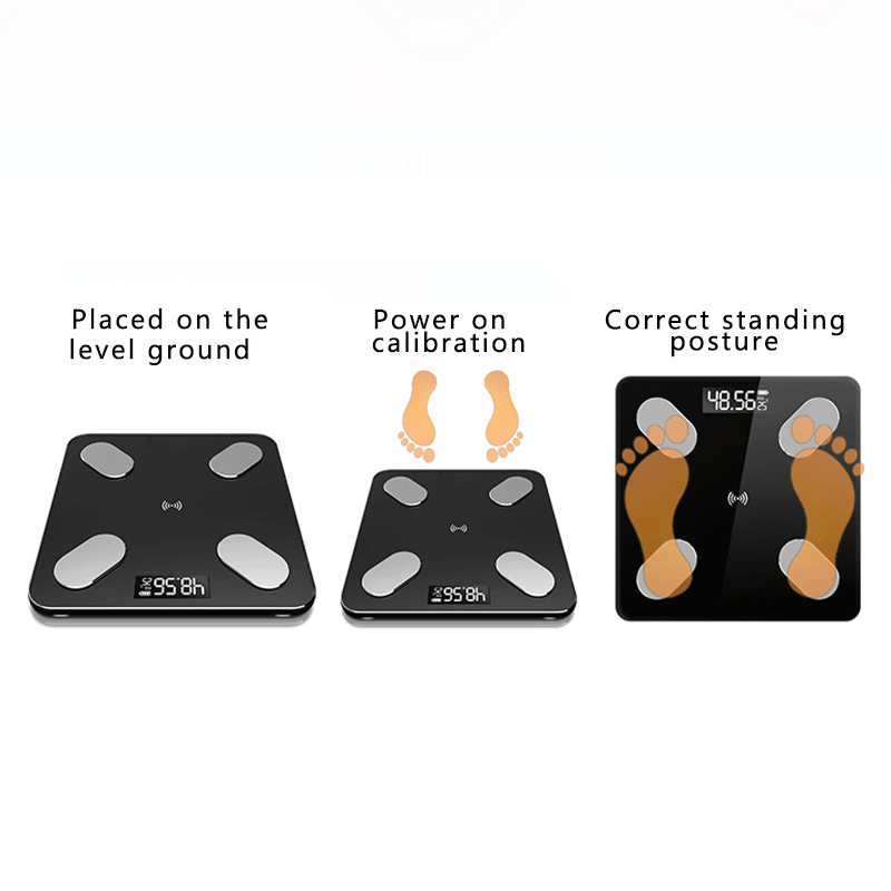 Smart Home Bathroom Scales LED Screen Body Grease ... – Vicedeal