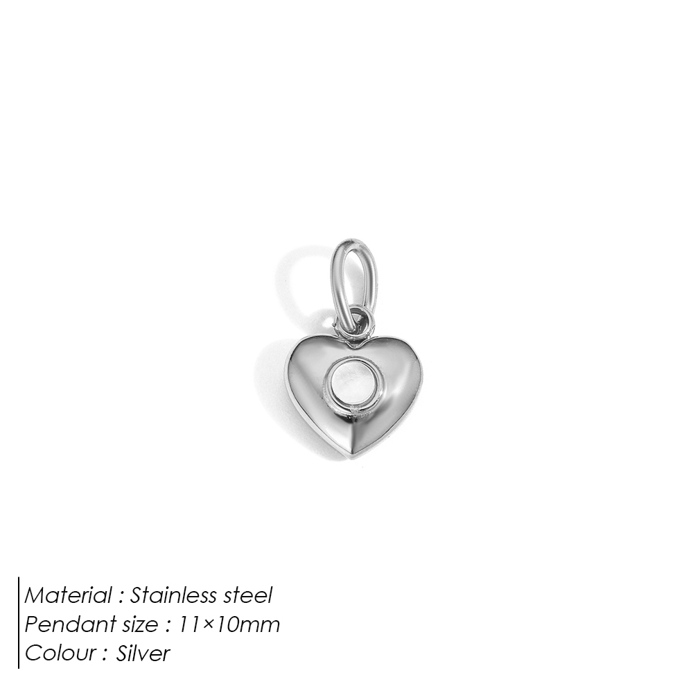 eManco DIY Stainless Steel Stereoscopic Heart Pend... – Grandado