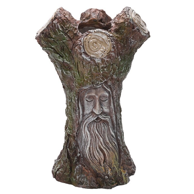 Flower Pot Flower Pot Ornaments Resin Ancient Tree... – Vicedeal