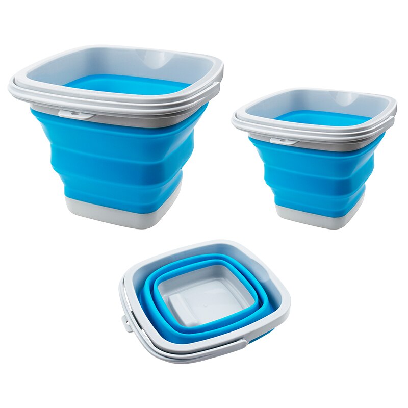 Seau en plastique pliable de Silicone de 10L 5L po... – Grandado