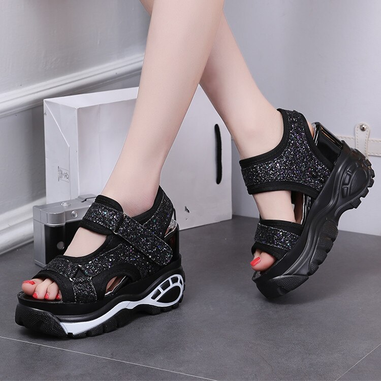Bling dam sandaler tofflor slides sommar sneakers ... – Vicedeal