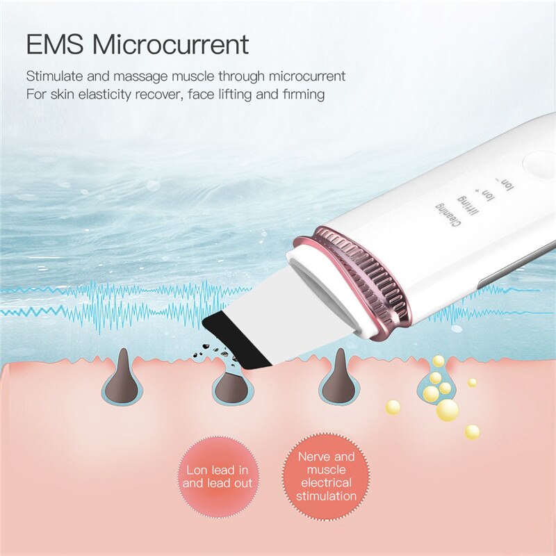 CkeyiN Facial Ultrasonic Skin Scrubber Blackhead R... – Grandado
