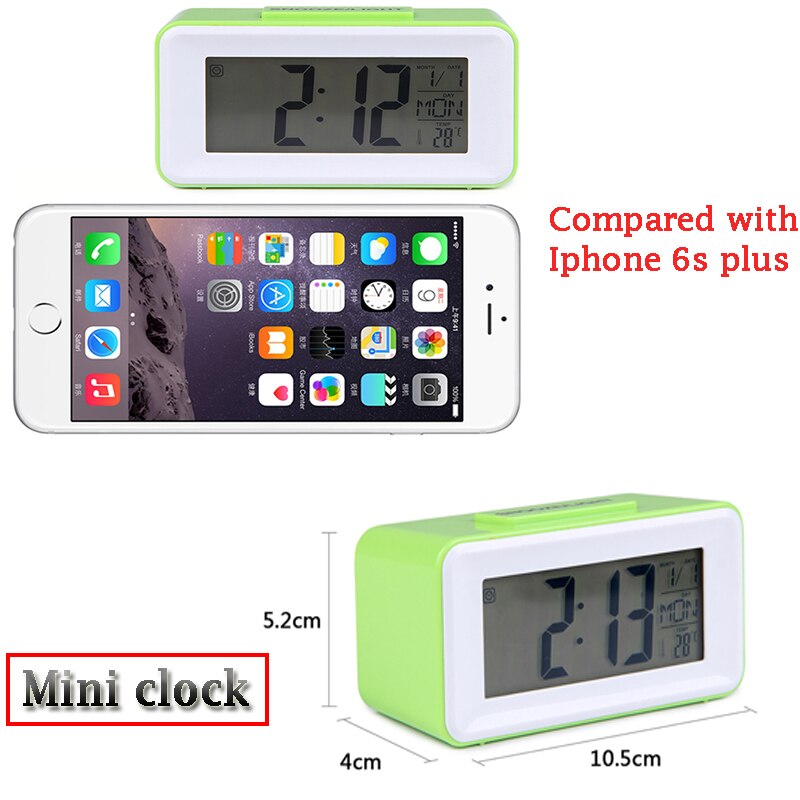 LED Alarm Clock Digital Table Clocks Student Clock... – Grandado
