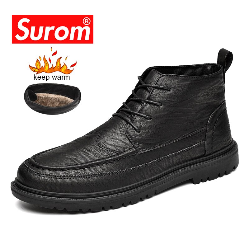 SUROM Winter Ware Laarzen Mannen Lederen – Grandado