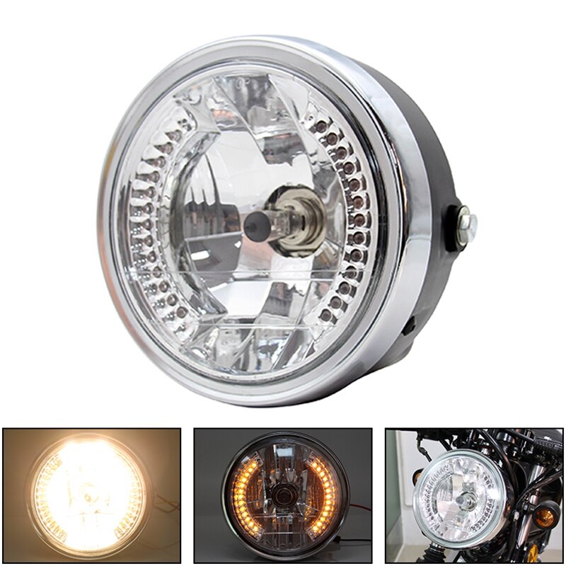 Motorcycle Modified Retro Headlights 8 Inch Angel ... – Grandado