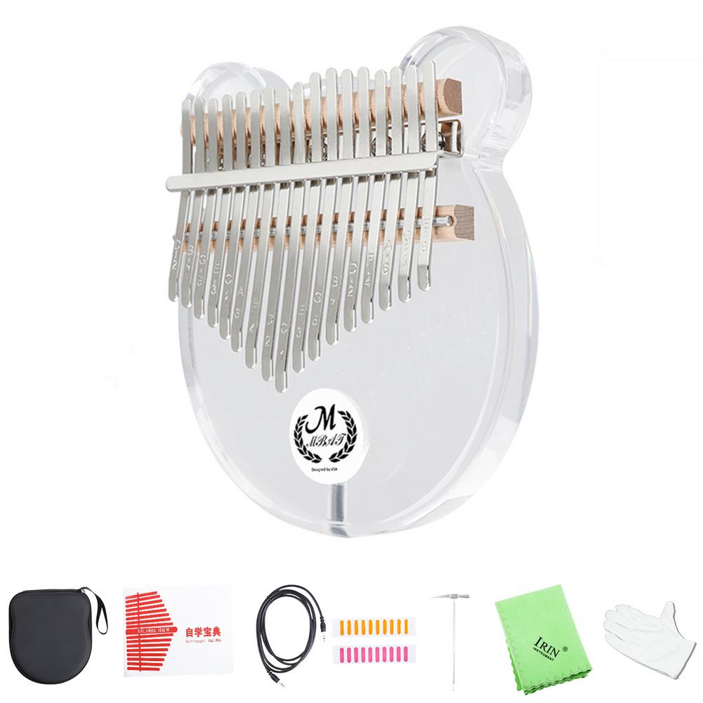 17 Tone Crystal Thumb Piano EQ Bear Type Kalimba F... – Grandado