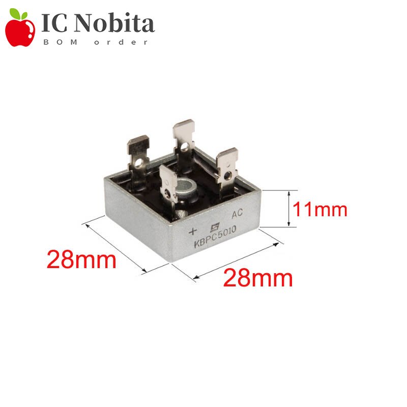 2PCS KBPC5010 1000V 50A Phases Diode Bridge Rectif... – Vicedeal