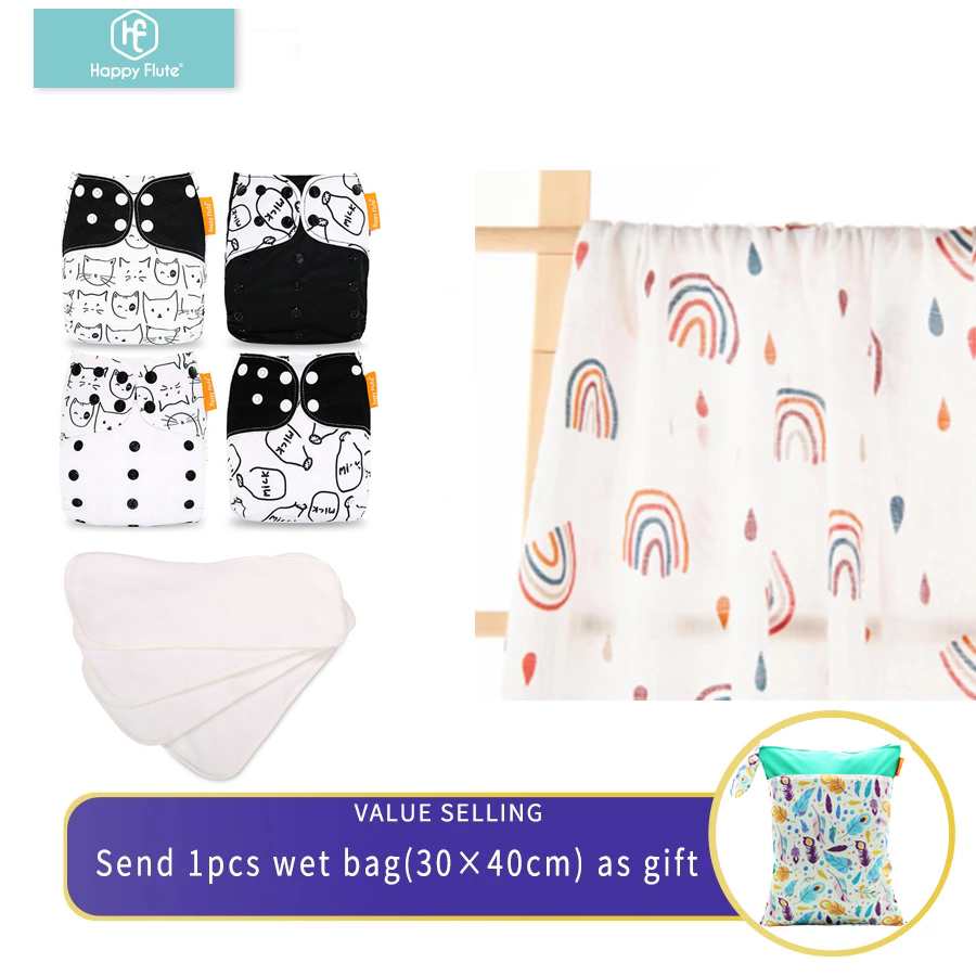 Glücklich Flöte Neueste Neue 4 stücke Windel Mit E... – Grandado