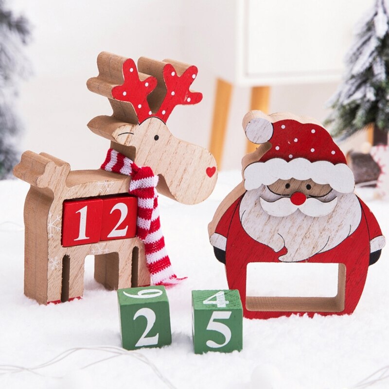 Christmas Countdown Wooden Advent Calendar Cute Ca... – Grandado