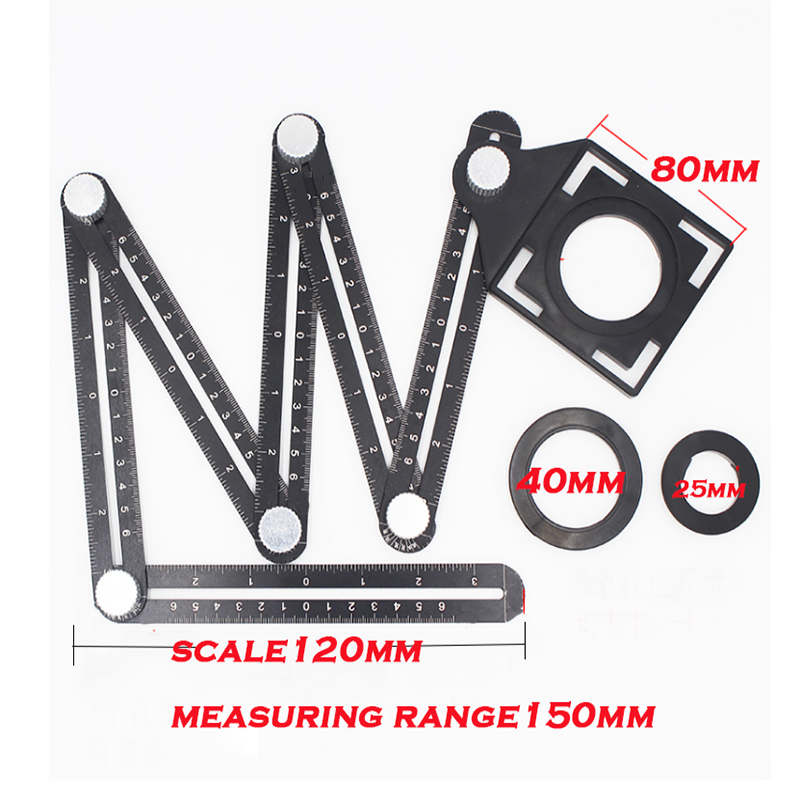 6 Folding Adjustable Ceramic Tile Hole Locator Ang... – Vicedeal