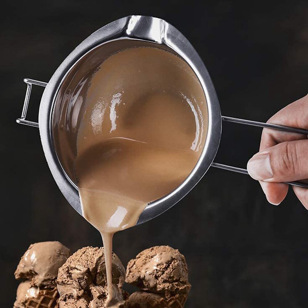 Rvs Smeltkroes Chocolade Boter Melk Melting Pot Dr... – Vicedeal