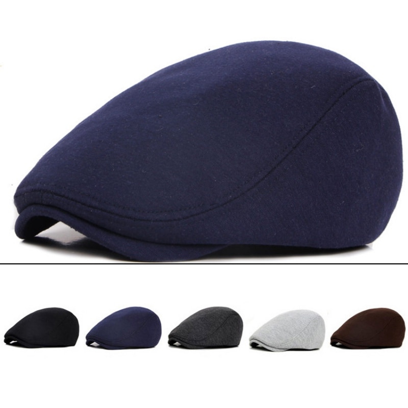 Golf Beret Cap Harden Brim Retro British Style Adj... – Vicedeal