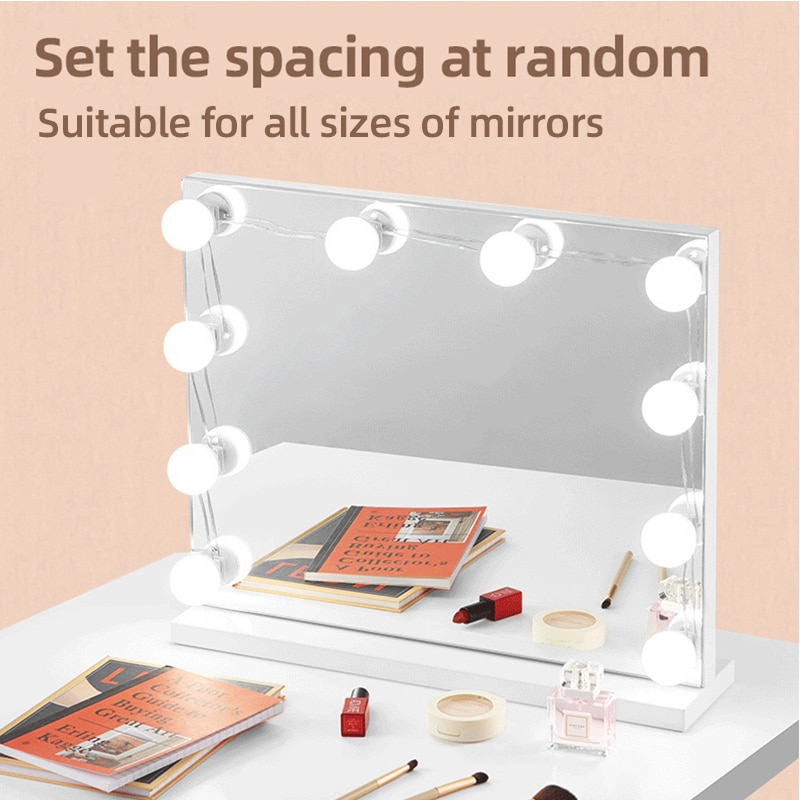 LED Makeup Mirror Light Bulb Hollywood Vanity Ligh... – Grandado