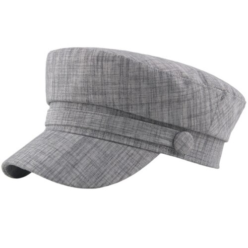 HT2330 Spring Summer Men Women Cap Flat Top Sailor... – Grandado