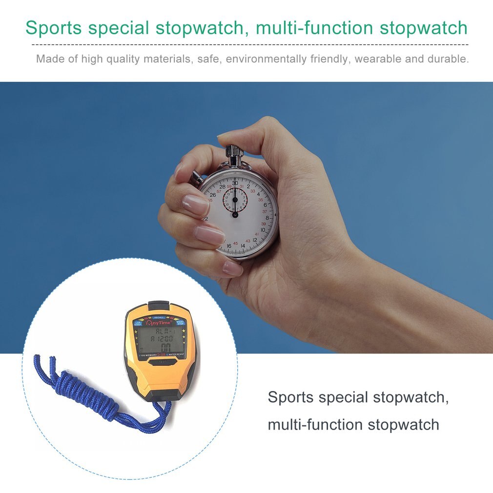 1Pc 3 Row100 Lap 1/1000s Digital Sport Counter Tim... – Vicedeal