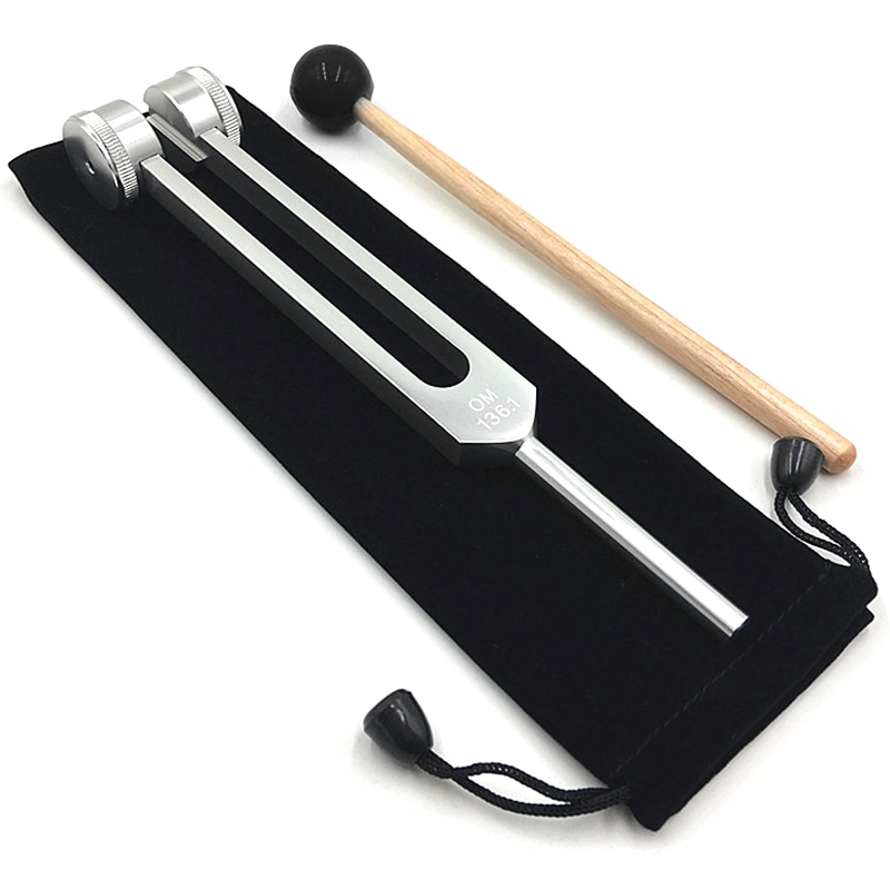 OM136.1Hz Aluminum Alloy Musical Tuning Fork Instrument Kit for Sound ...
