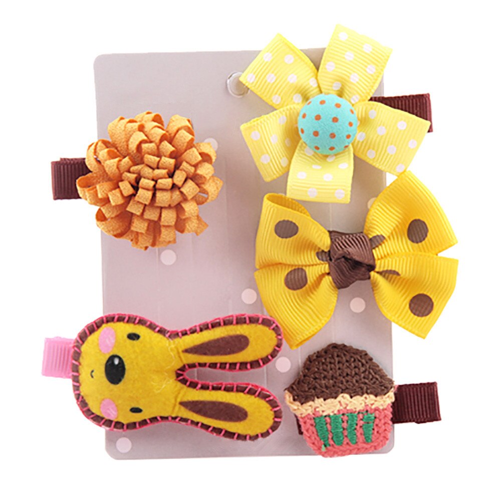 5Pcs Kids Infant Hairpin Baby Girl Cartoon animal ... – Grandado