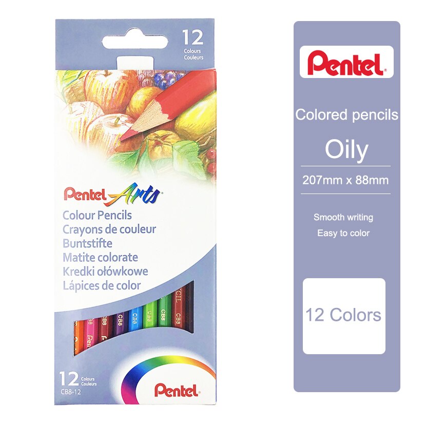 Japan PENTEL CB9-12/24 Oily Colored Pencil Set For... – Vicedeal