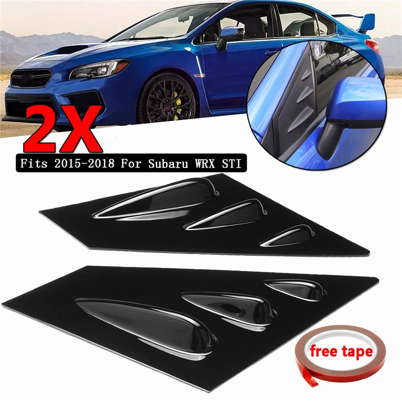 1Pair Front Window Louver Side Vent For Subaru WRX... – Grandado