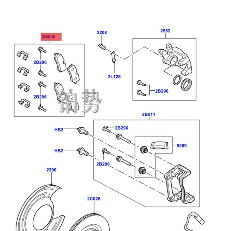 Car Repair kit-brake caliper brake pad -lan dro ve... – Vicedeal