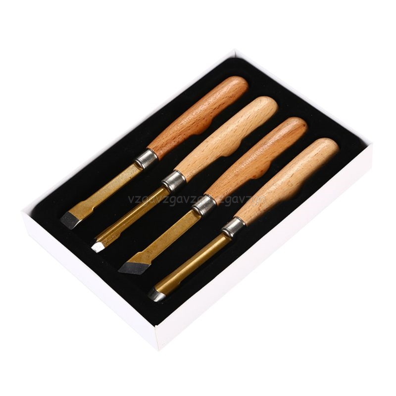 4pcs Gilded Lathe Carving Chisels DIY Hand Carving... – Vicedeal