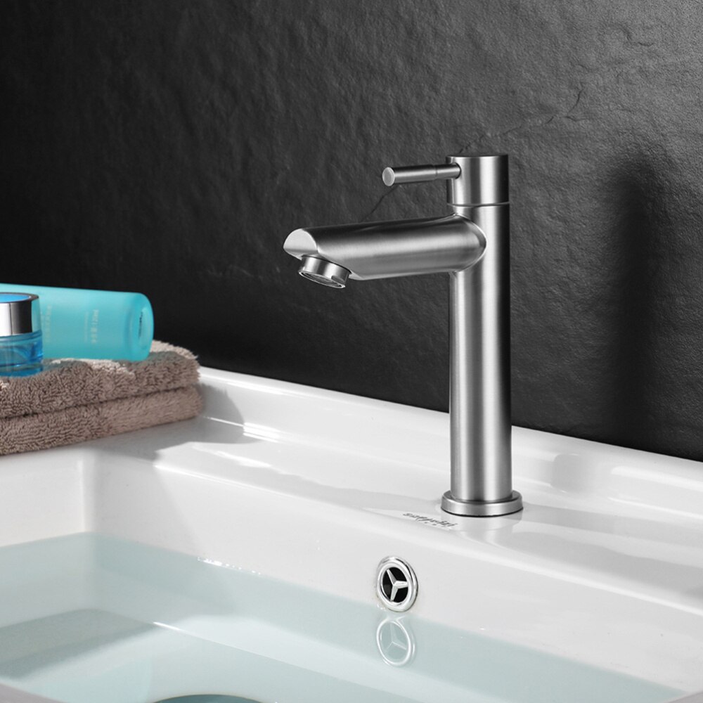 Single Cold Water Stainless Steel Water Basin Wash... – Grandado