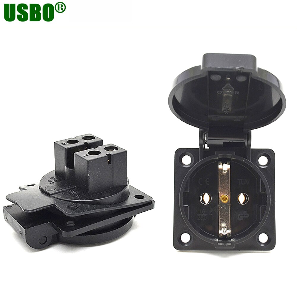 Euro 16A 250V PA66 Blau Schwarz IP54 Generator Con... – Vicedeal