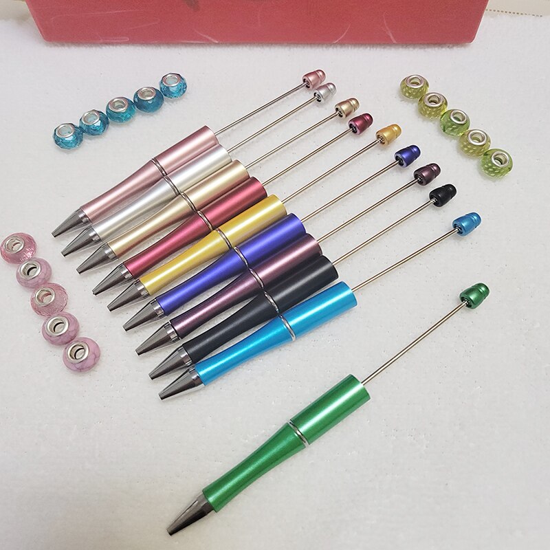 10pcs Plastic Beadable Pen DIY Beaded Crystal Ball... – Grandado
