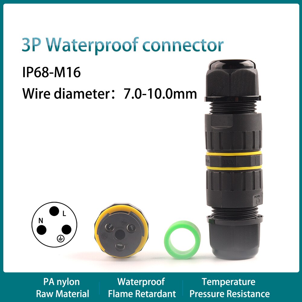M16 IP68 Waterproof Connector 2 Pin 3 Pin Electric... – Grandado