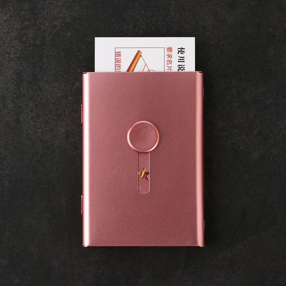 Mannen Visitekaarthouder Hand Push Card Case Bankk... – Vicedeal