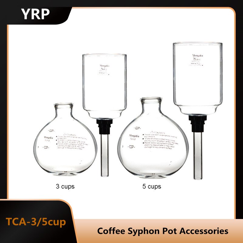 YRP Coffee Syphon Pot Accessories TCA-3/5cup Glass... – Grandado