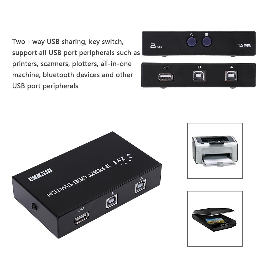 1A 2B 2 Poorten Manual Usb 2.0 Sharing Apparaat Ne... – Grandado