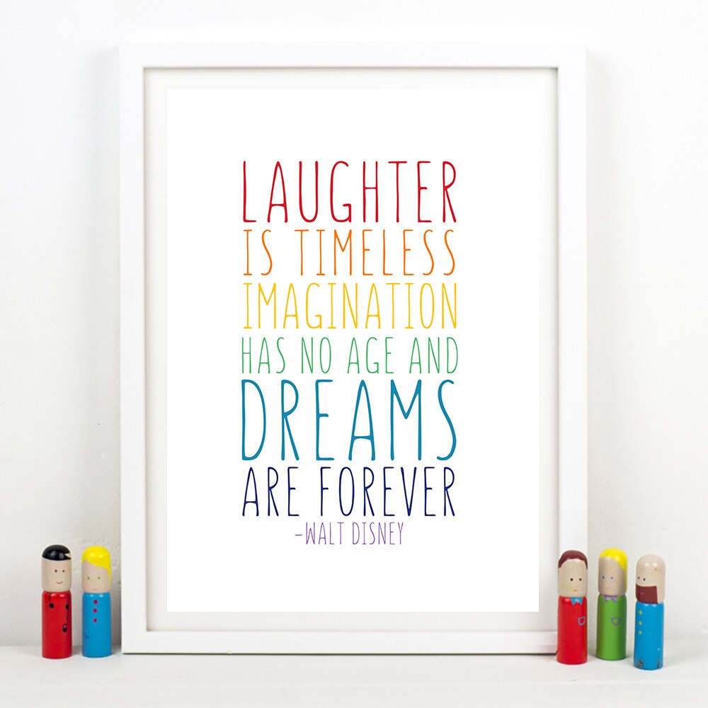 Watercolor Poster Inspirational Quotes Wall Art Ba... – Vicedeal