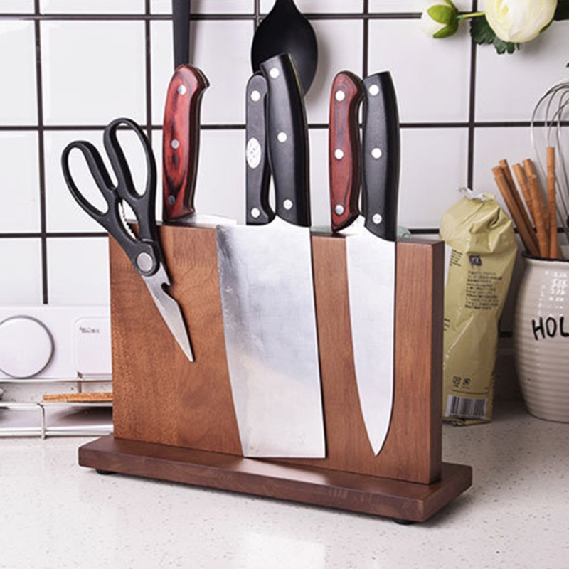 Wooden Magnetic Knife Holder Double Side Kitchen K... – Vicedeal