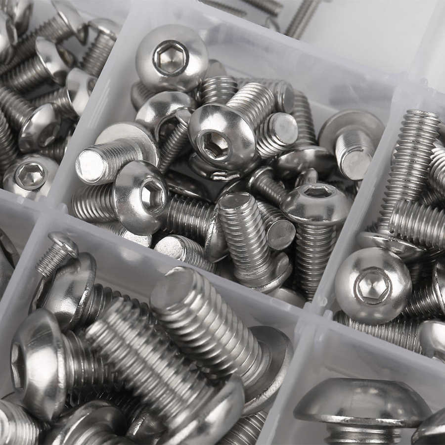 250pcs Machine Screws Set M2/M2.5/M3/M4/M5/M6/M8/M... – Vicedeal