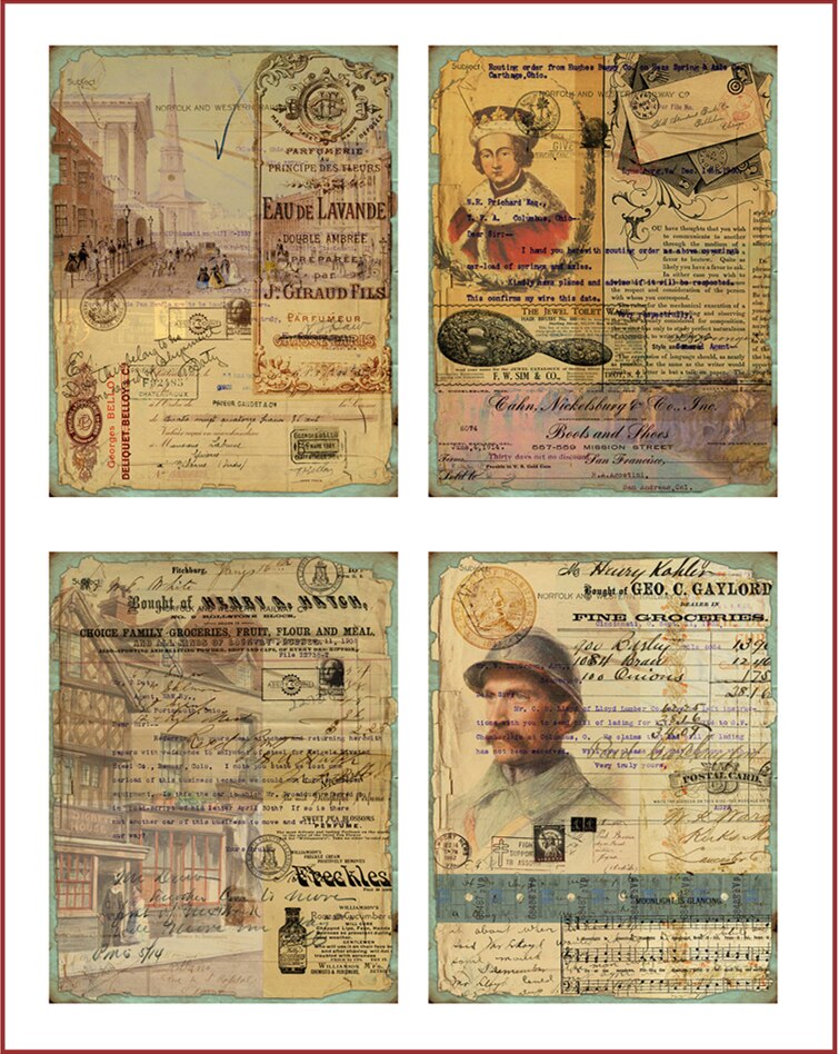 3Kinds Vintage material paper DIY scrapbooking jun... – Vicedeal