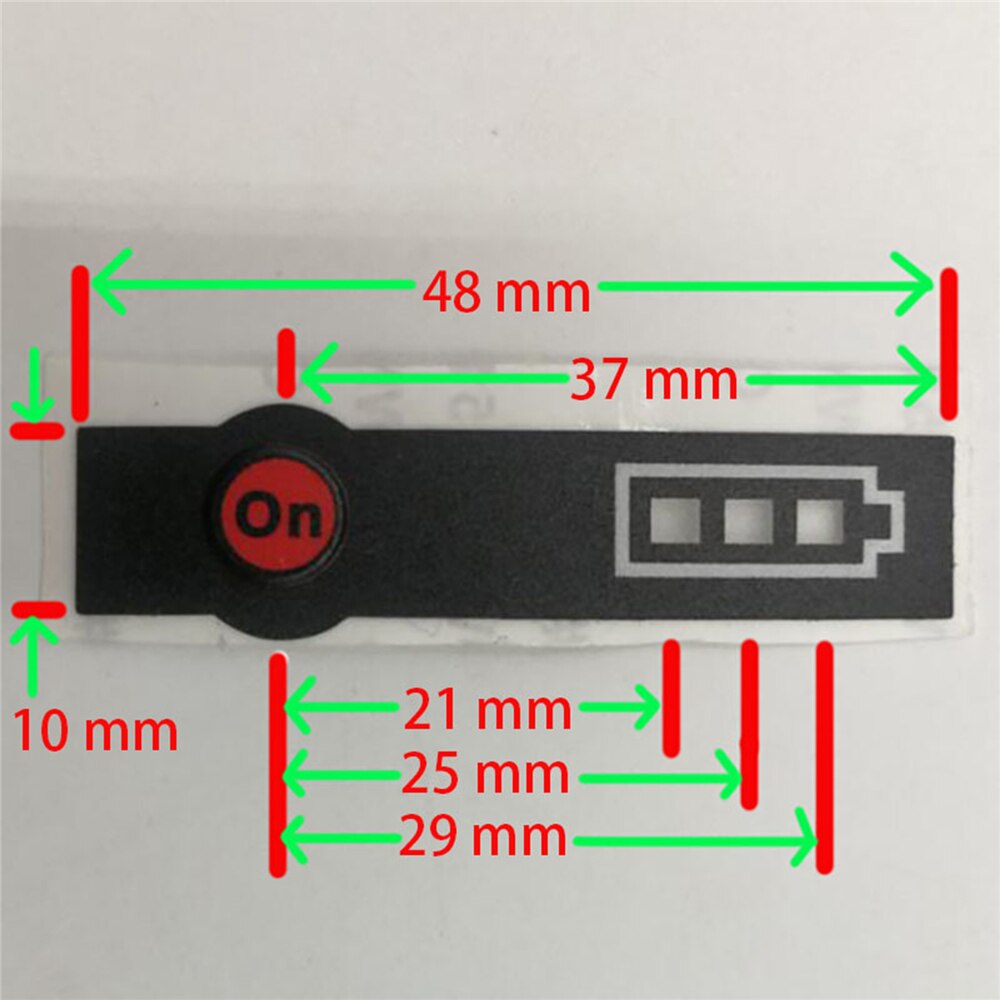 10 pcs Li-ion Battery LED Key Sticker Label Tag Fo... – Grandado