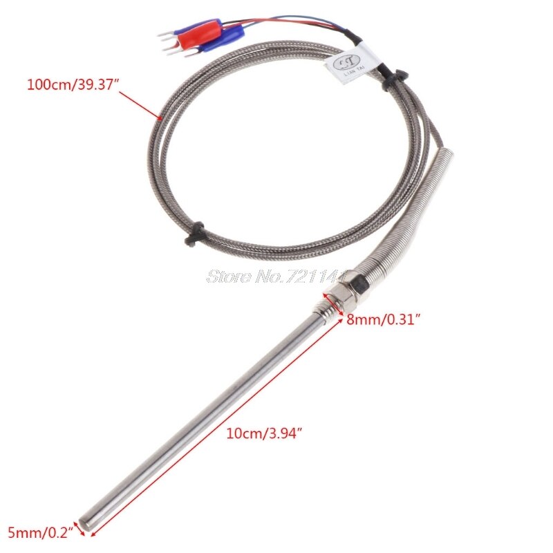 Stainless Steel Shield 10cm Probe Tube RTD PT100 T... – Grandado