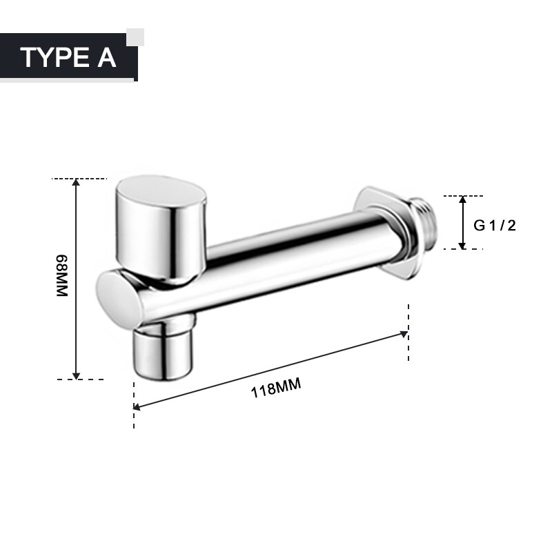 Chrome Outdoor Faucet Garden Bibcock Tap Bathroom ... – Grandado