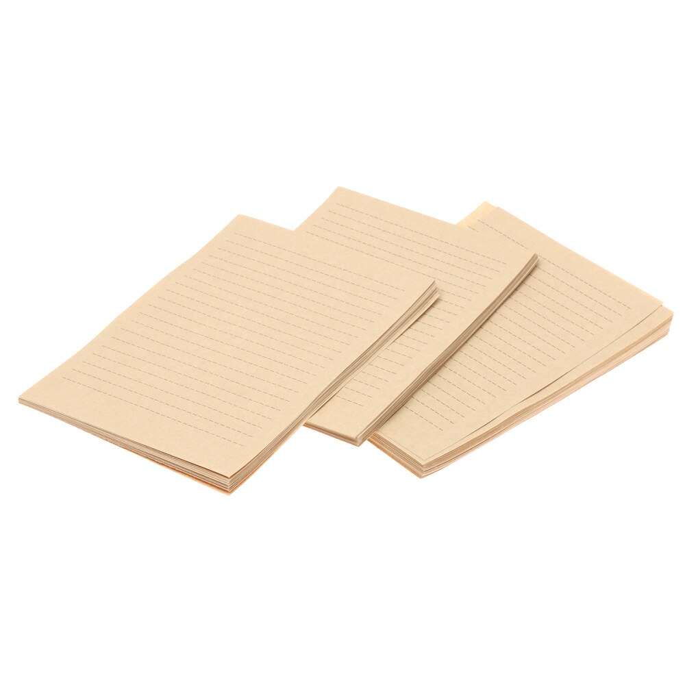 100 Sheets A5 Vintage Blank Kraft Letter Paper Ret... – Grandado