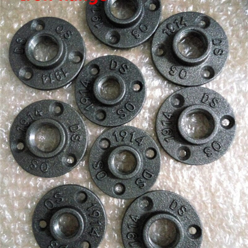 5Pcs 1/2" 3/4" Cast Iron Flanges Thread ... – Grandado