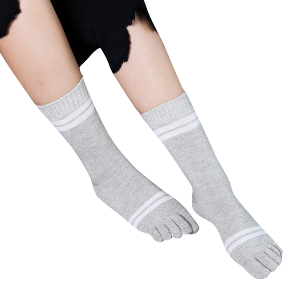 CHAMSGEND Toe socks sports warm casual striped soc... – Grandado