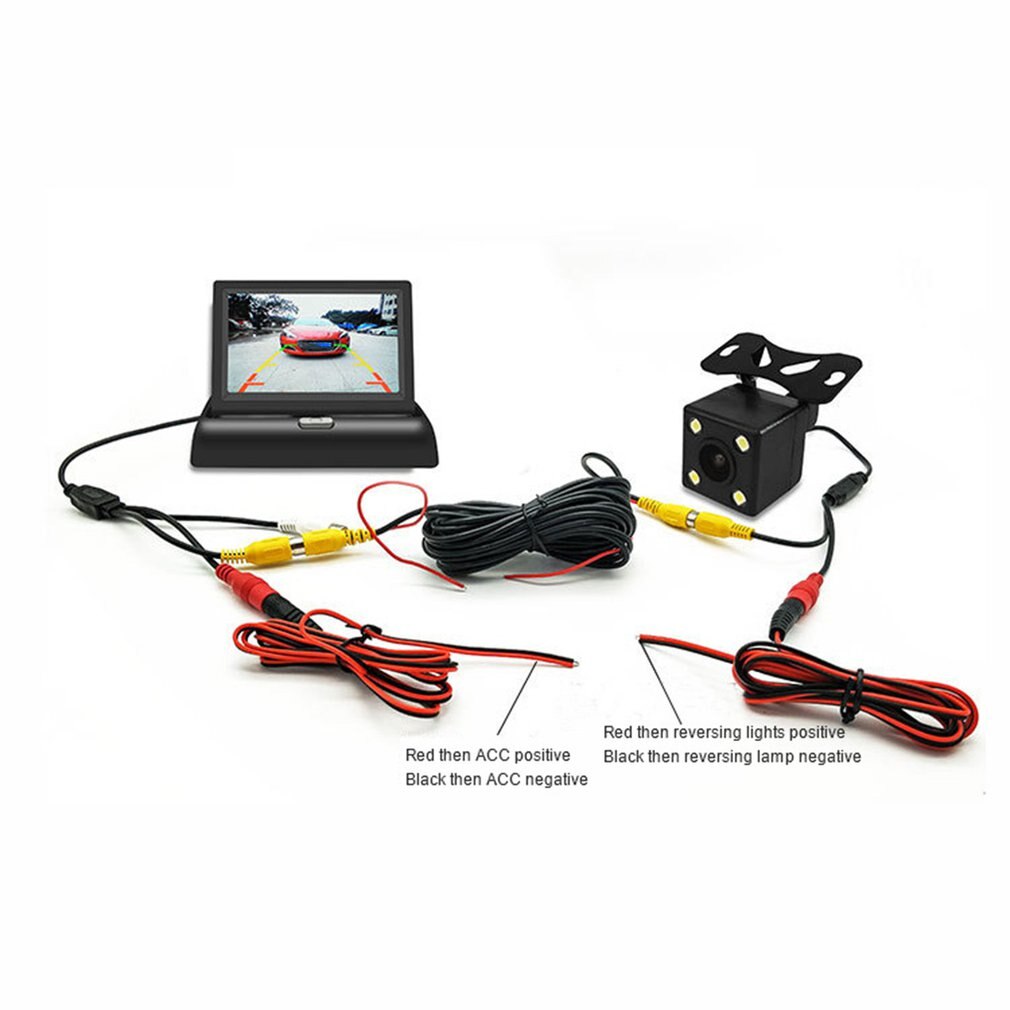 4.3 tums bilmonitor backkamera hd 4 ljus backkame... – Vicedeal