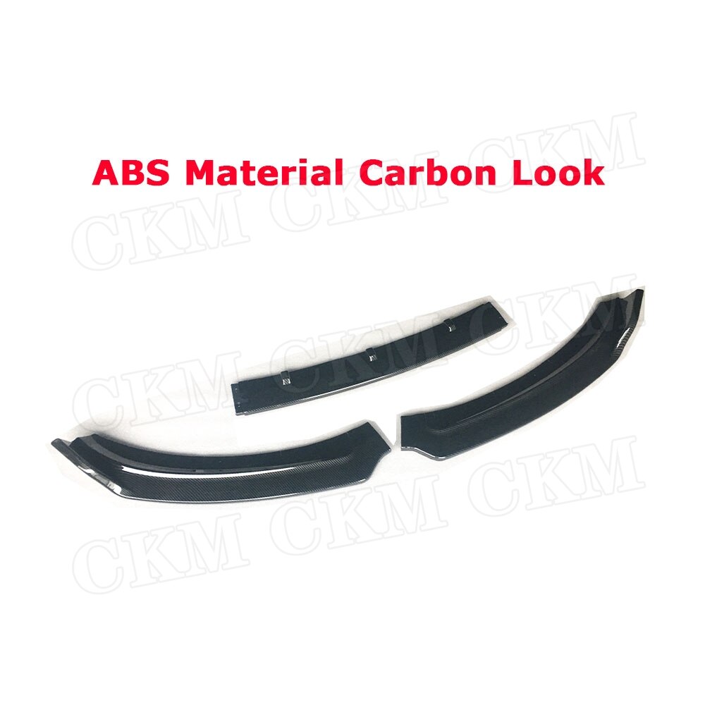 3 PCS ABS Front Lip Spoiler Splitter Trim Flaps Fo... – Grandado