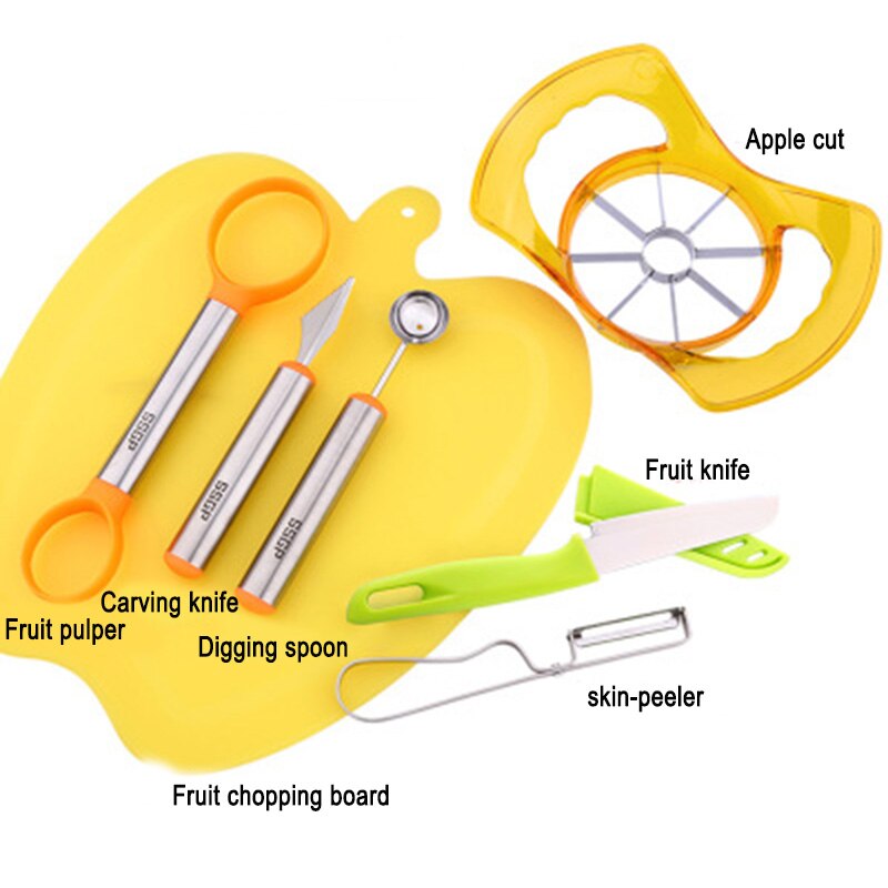 7 Pcs Fruit Tools Sets 304 Stainless Steel Cutter ... – Vicedeal